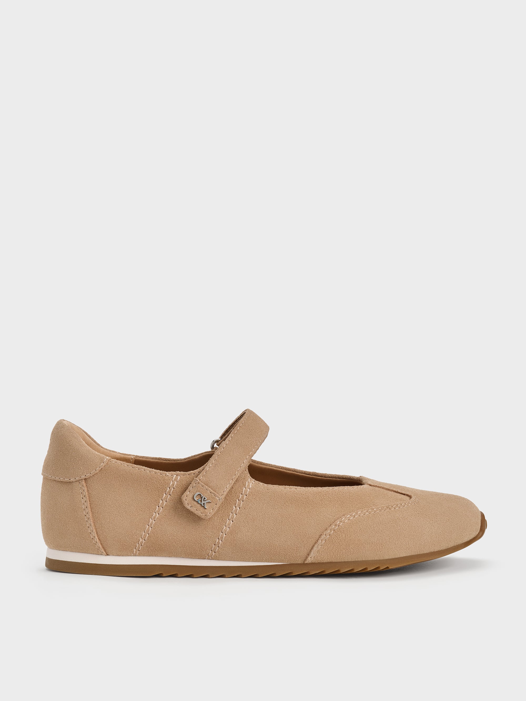 Jace Mary Janes aus Wildleder - Beige - CHARLES & KEITH EU