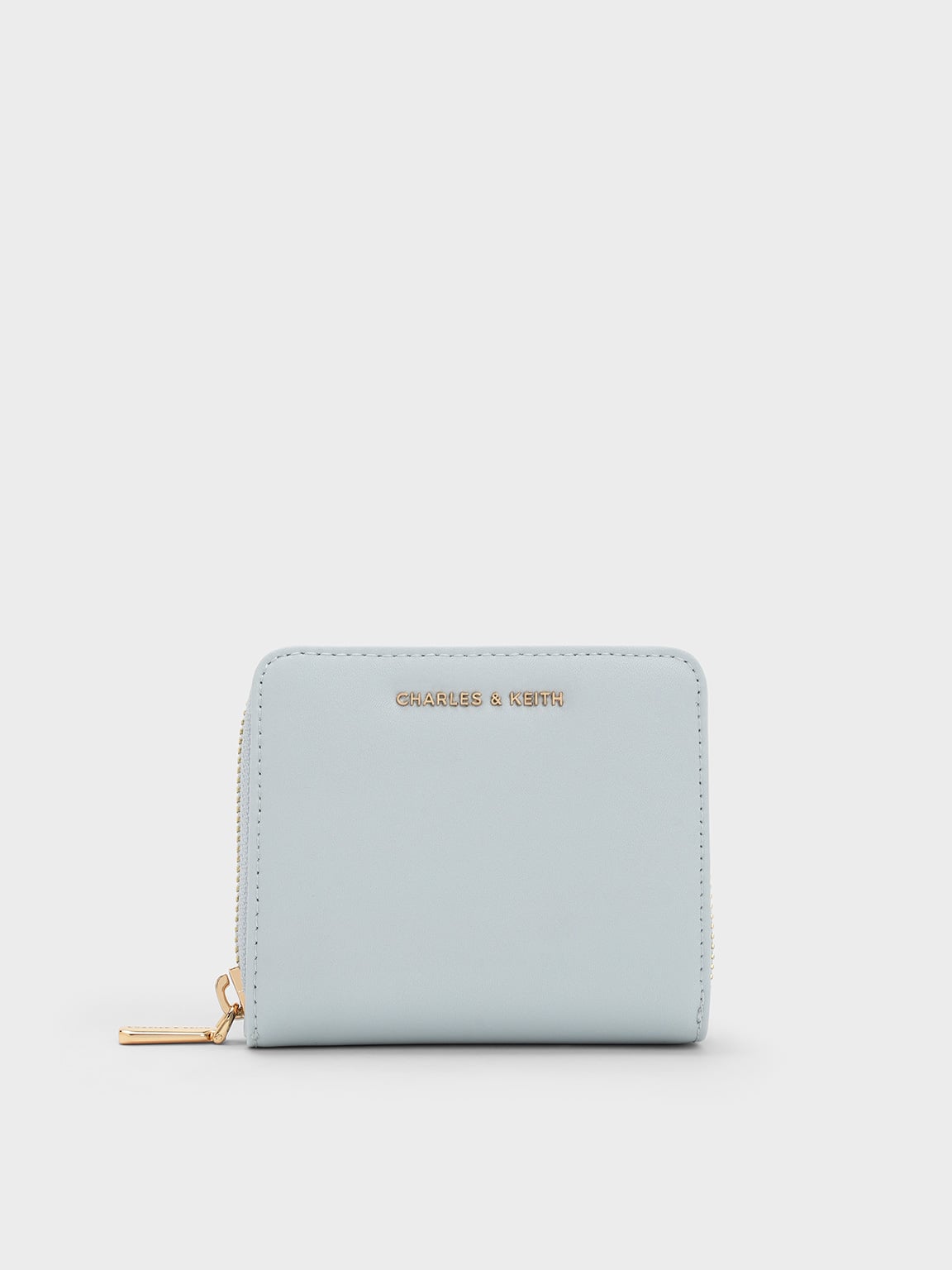 Porte-monnaie zippé Finley bleu sel de mer - CHARLES & KEITH FR