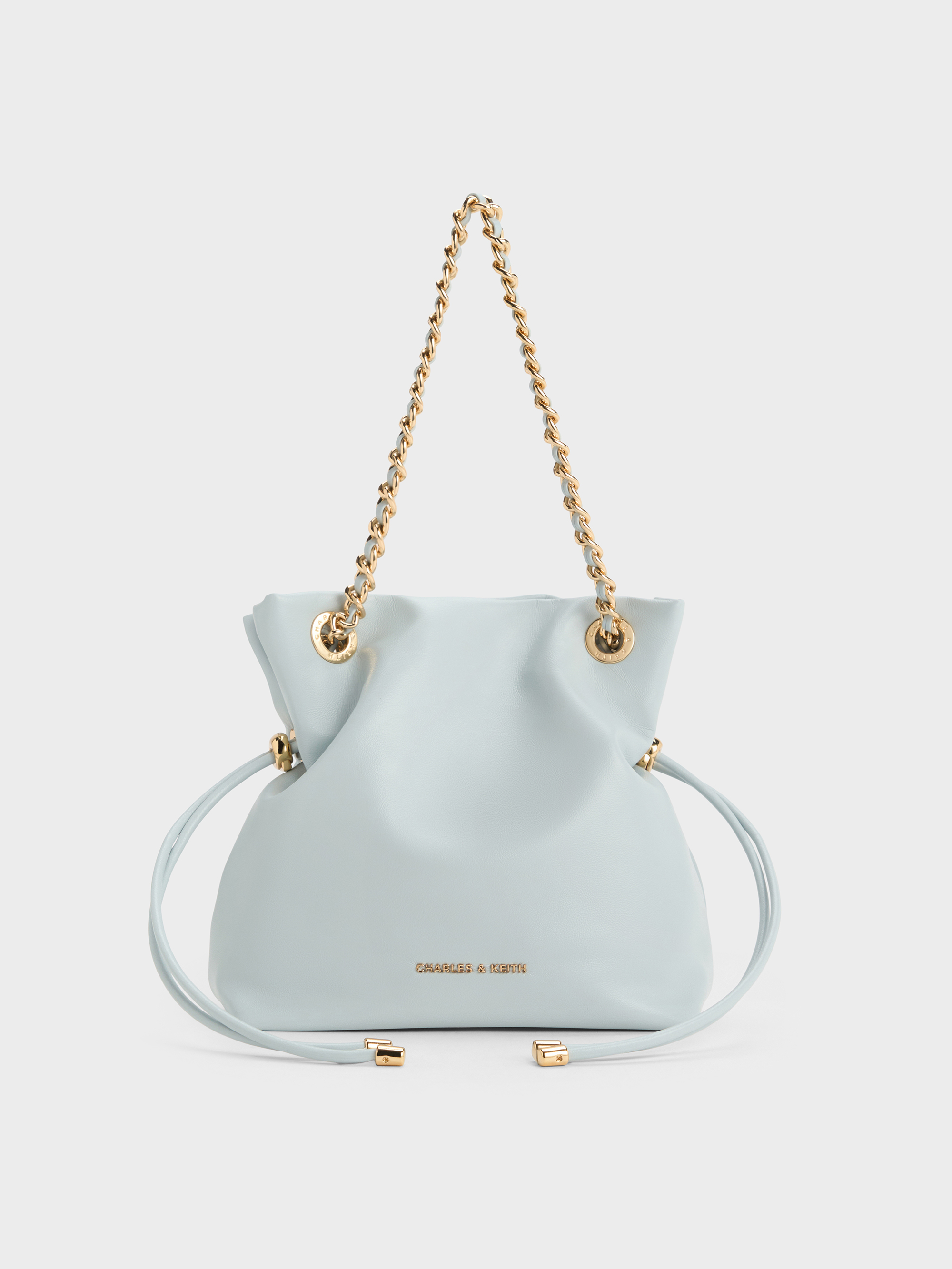 Bolso bandolera Arya con asa doble y correa trenzada - Sea Salt Blue ...