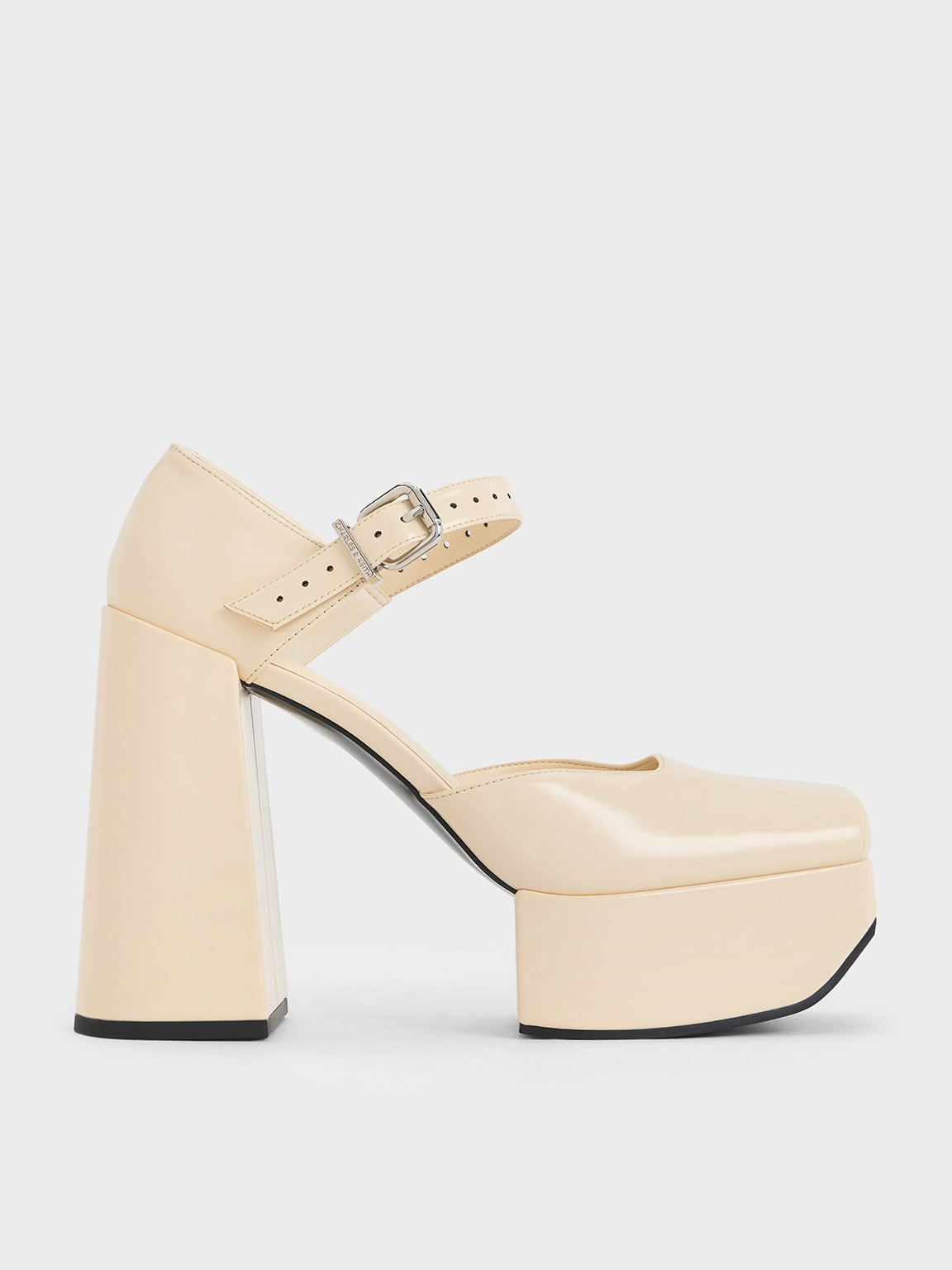 Escarpins d'Orsay à plateforme Shayla beiges - CHARLES & KEITH FR