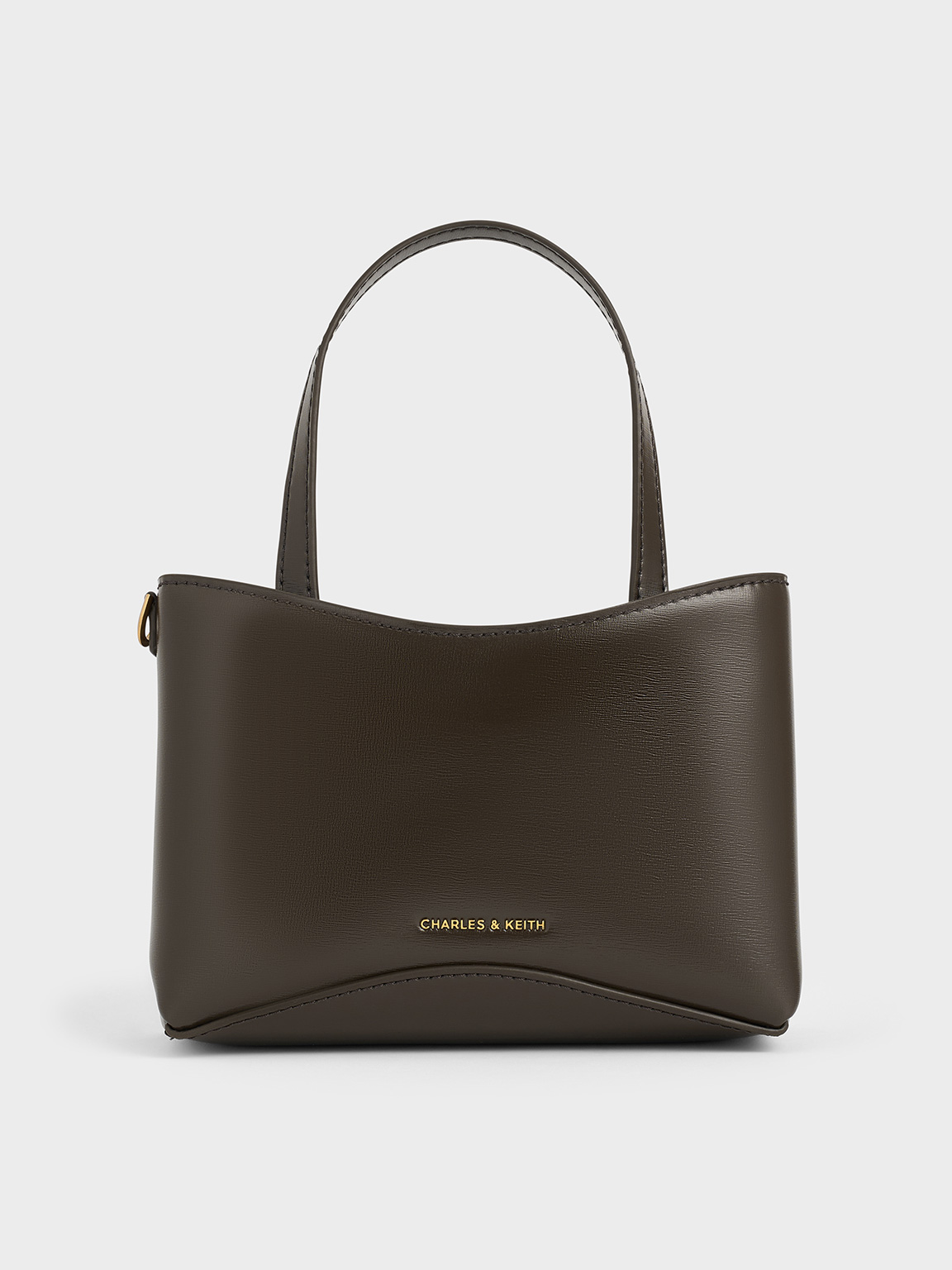 Dark Moss Mini Sybill Tote Bag - CHARLES & KEITH PL