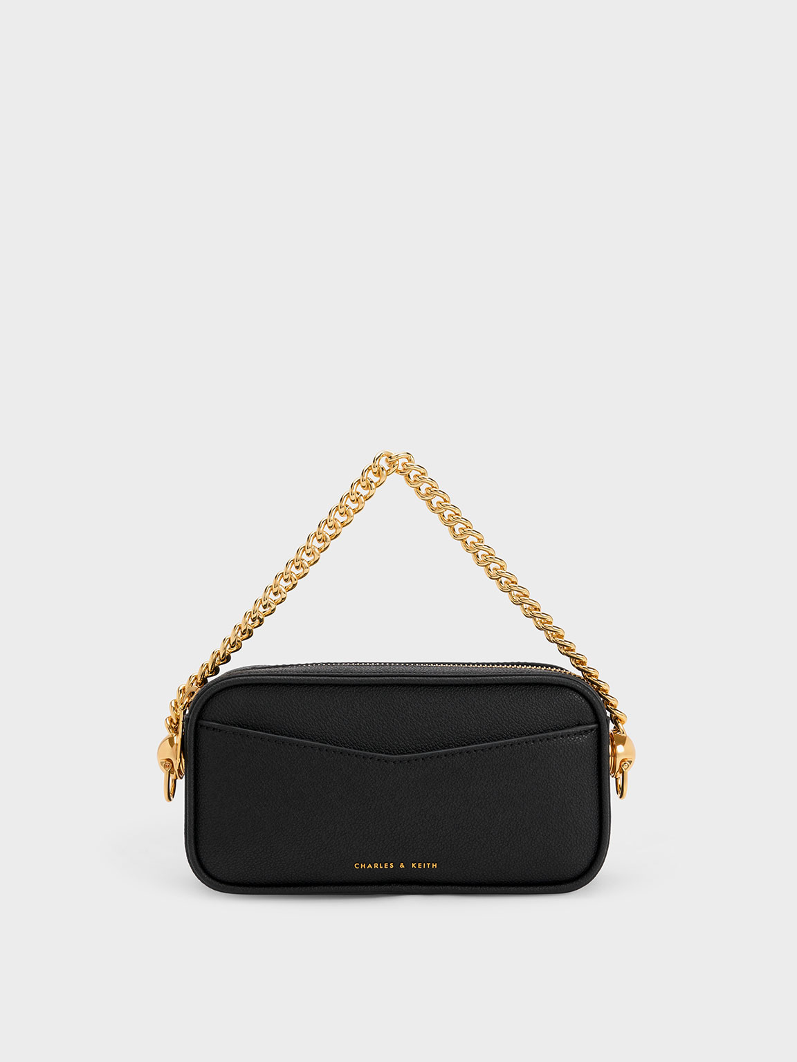 Black Cayce Boxy Crossbody Bag - CHARLES & KEITH CZ