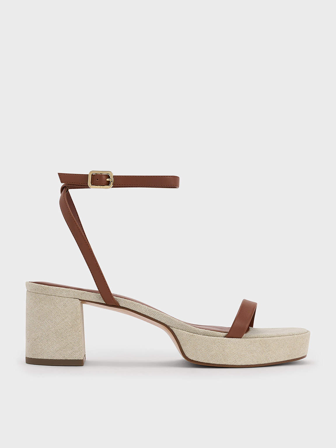 Blockabsatz-Sandaletten mit dünnen Riemen in Bunt - CHARLES & KEITH DE