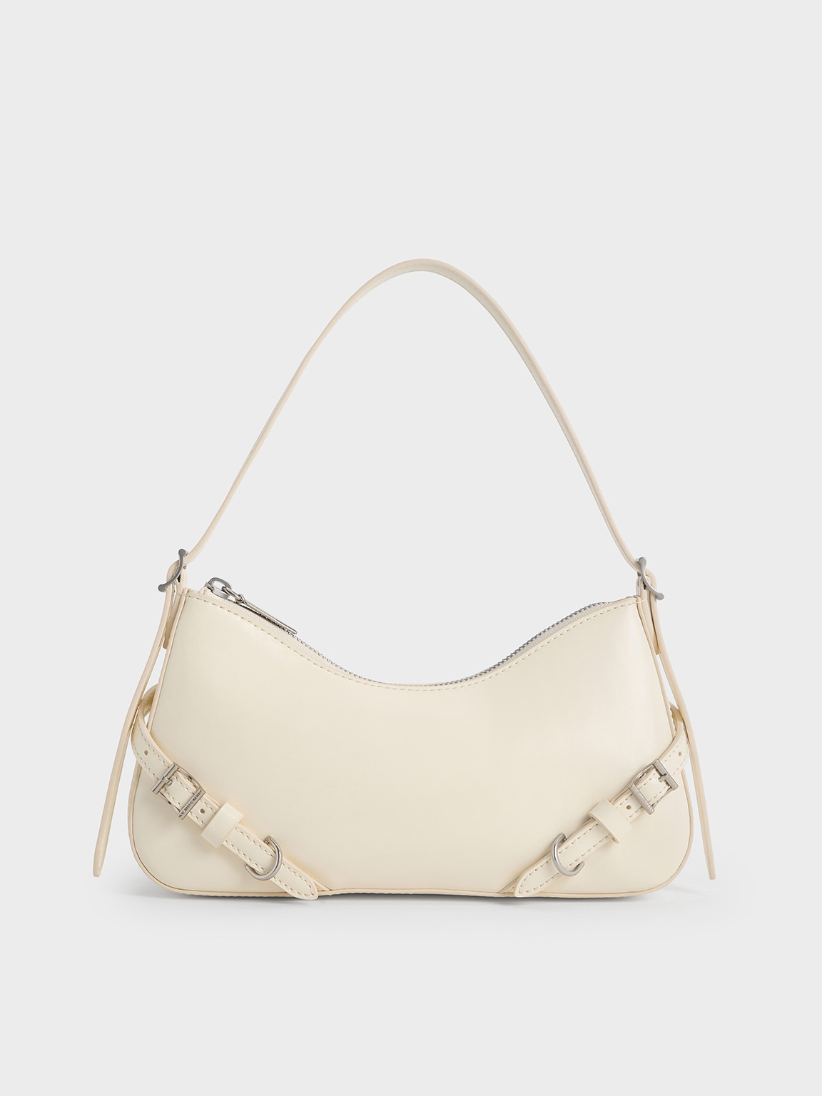 Cream Sloane Shoulder Bag - CHARLES & KEITH PT