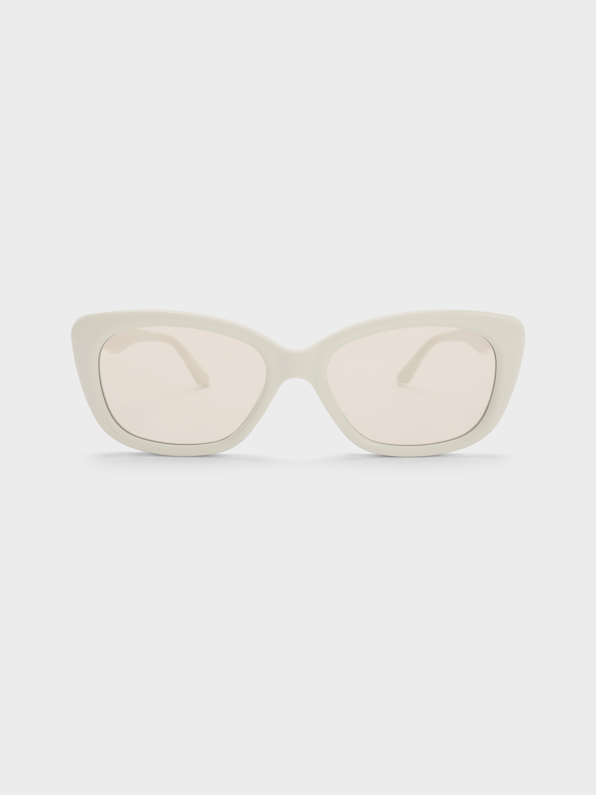 Chalk Maeva Recycled Acetate Cat-Eye Sunglasses - CHARLES & KEITH BG