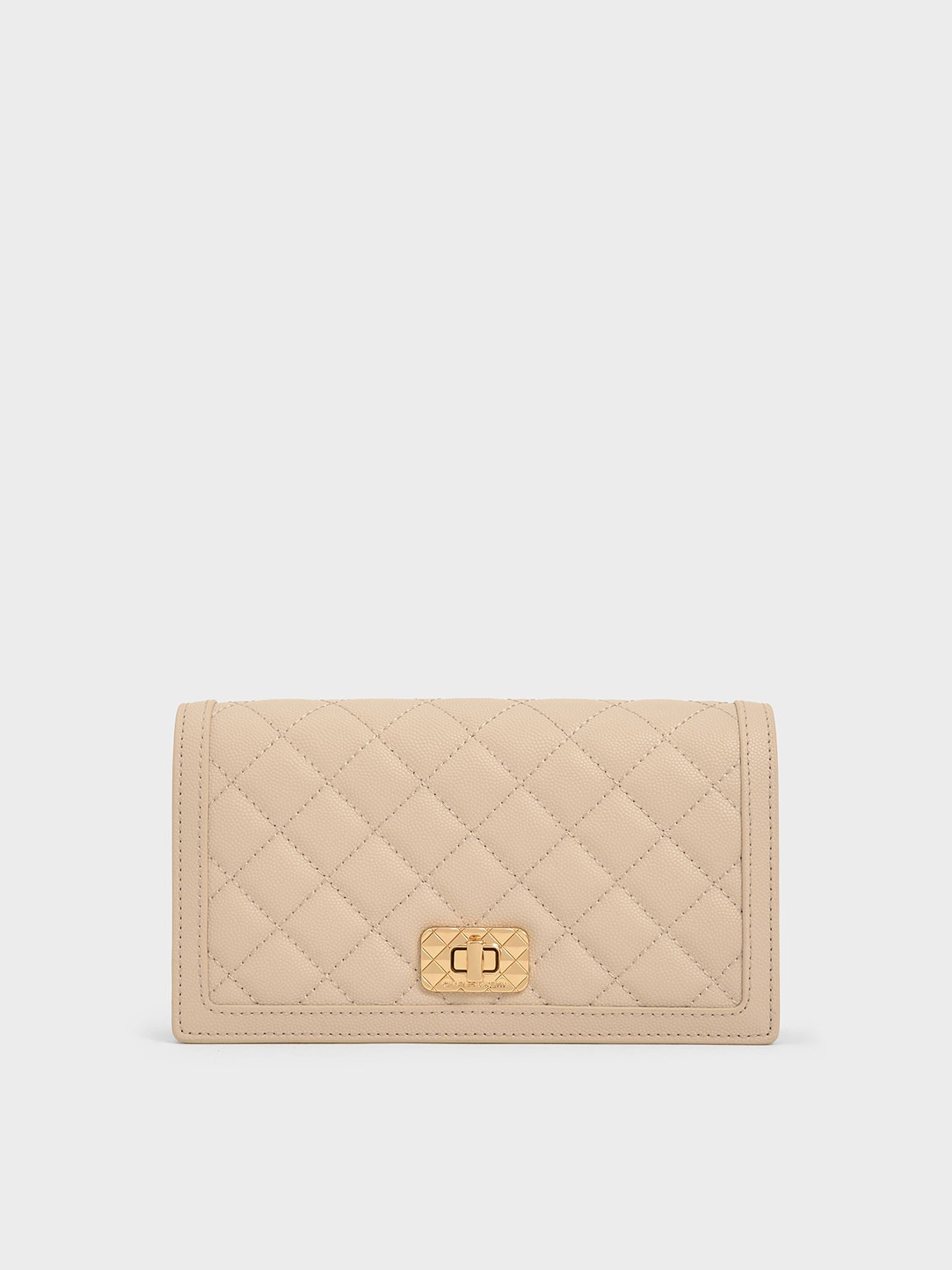 Cartera acolchada Micaela - Avena - CHARLES & KEITH EU