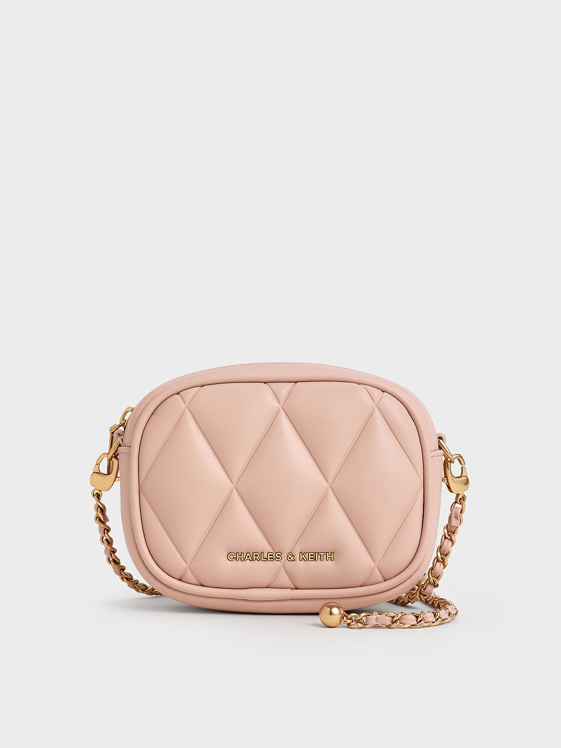 Light Pink Arwen Quilted Mini Bag - CHARLES & KEITH DE